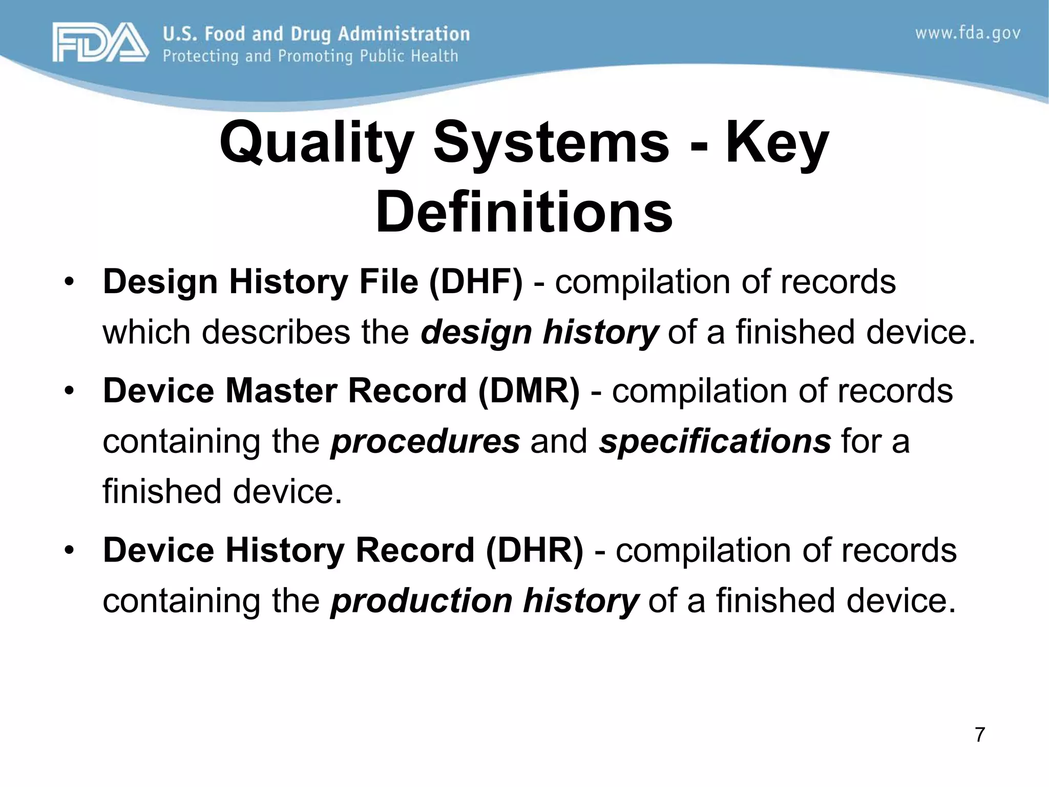 Design control FDA requirements | PDF