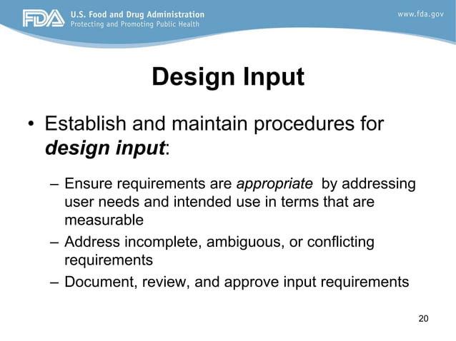 Design control FDA requirements | PDF | Recalls | Consumer Issues