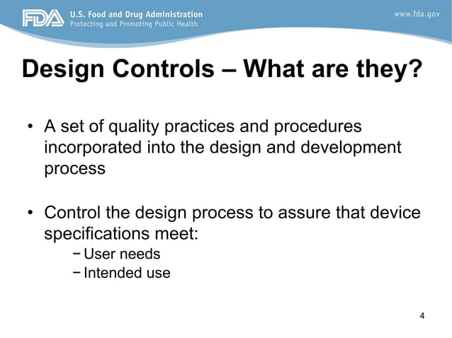 Design control FDA requirements | PDF | Recalls | Consumer Issues