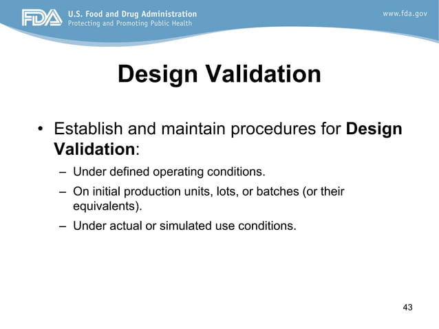 Design control FDA requirements | PDF | Recalls | Consumer Issues