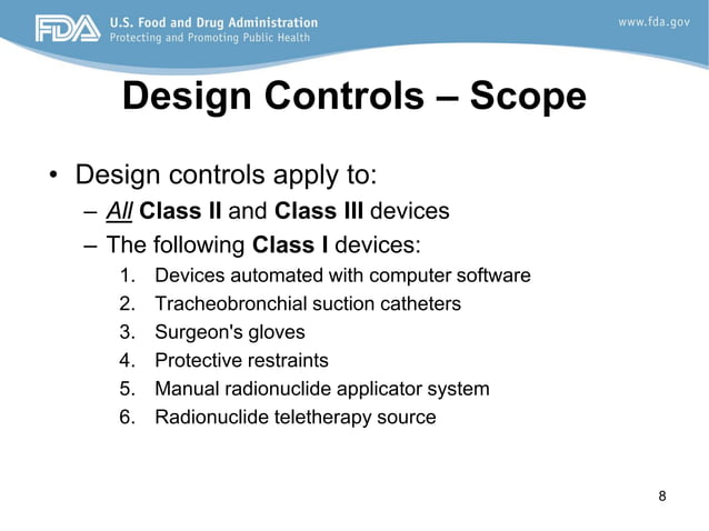 Design control FDA requirements | PDF | Recalls | Consumer Issues