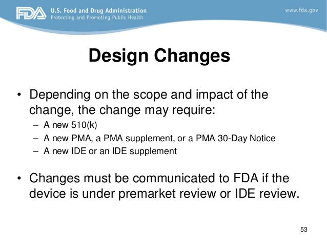Design control FDA requirements