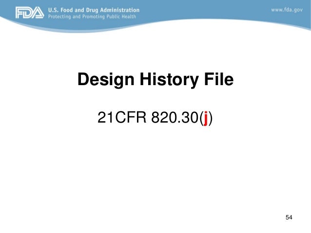 Design control FDA requirements