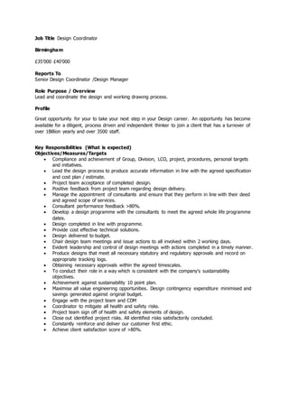 Design coordinator | DOCX
