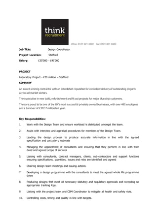 Design coordinator | DOCX
