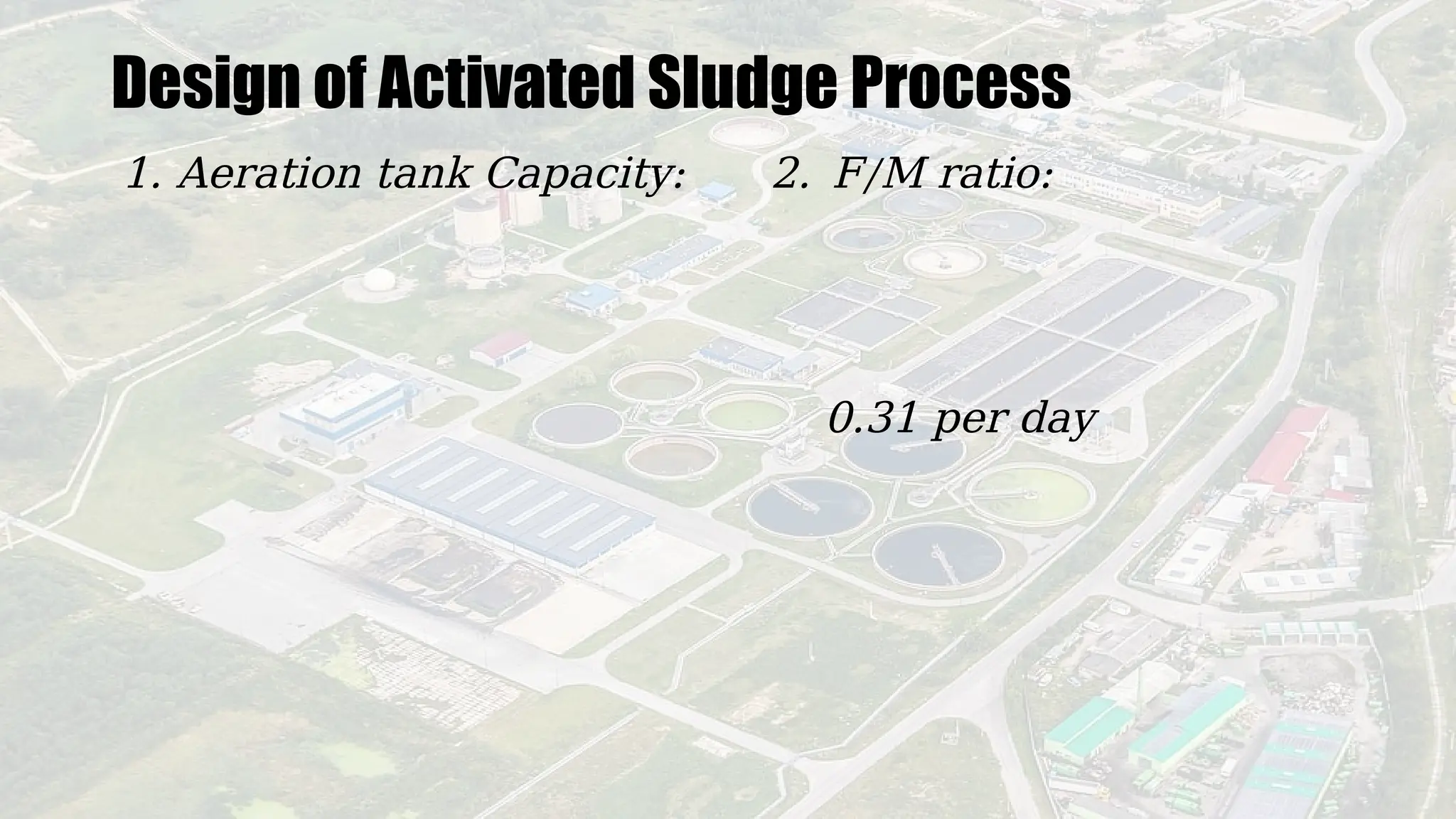 Design Numerical of Activated Sludge Process | PPTX