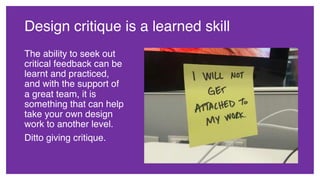 Design critique - how can I make this better? | PDF