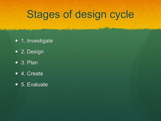 Design cycle | PPTX