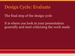 Design cycle | PPT