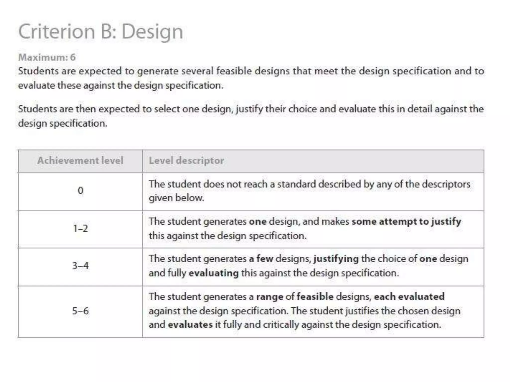 Design cycle criteria | PPTX