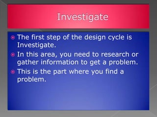 Design cycle (modified) | PPT