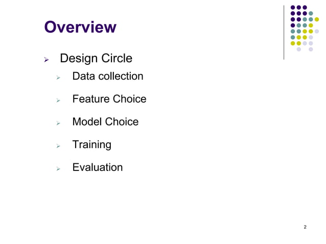 Design cycles of pattern recognition | PPTX