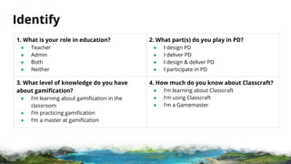 Design & Deliver Classcraft PD | PDF