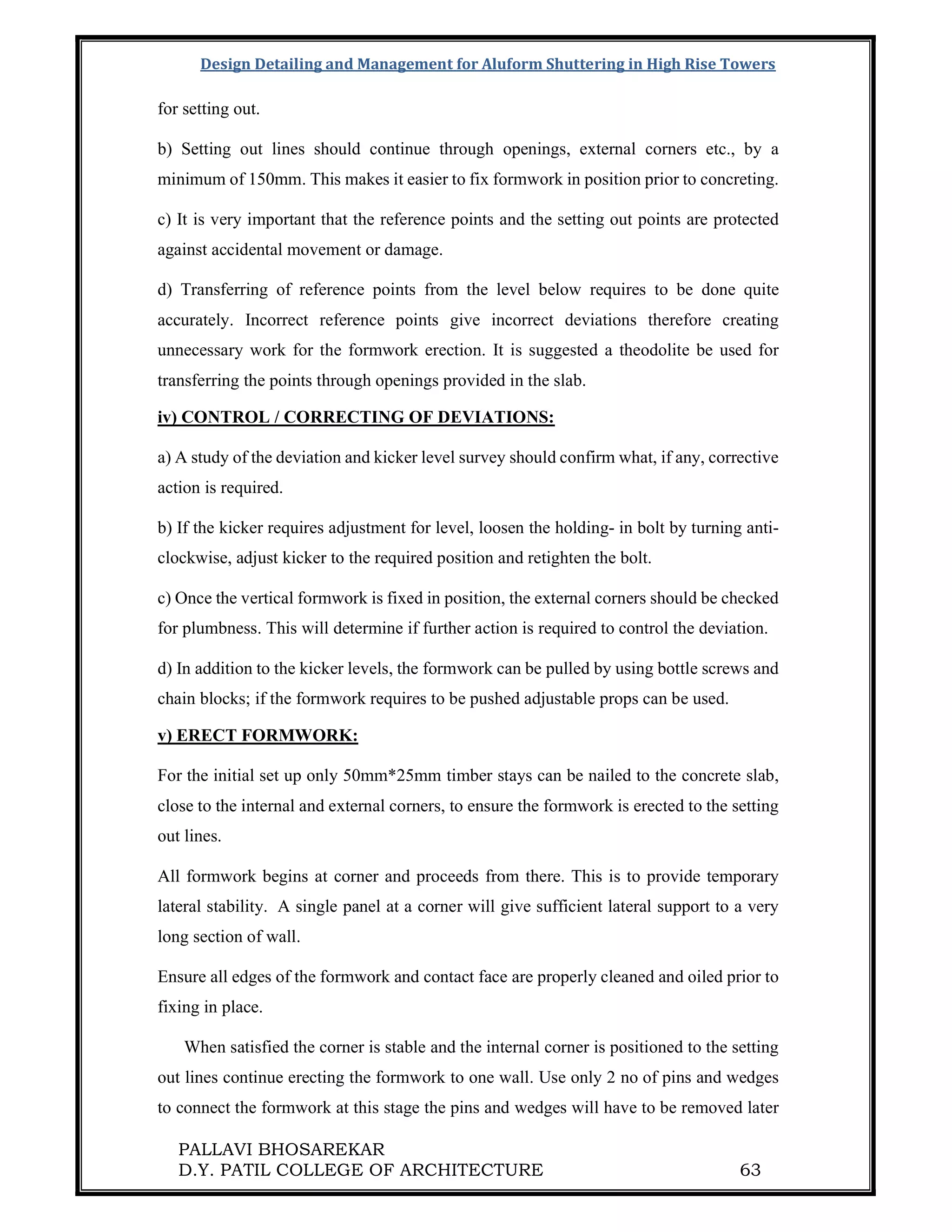 DESIGN DETAILING AND MANAGEMENT FOR ALUFORM SHUTTERING IN HIGH RISE ...