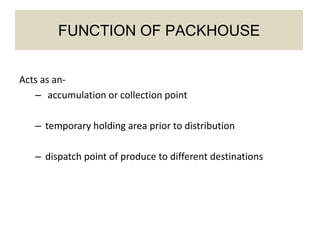 Design & development of Packhouses | PPTX