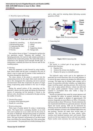Design, development and fabrication of agricultural pesticides sprayer ...