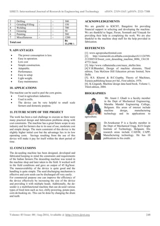 Design, development and fabrication of a low cost corn deseeding ...