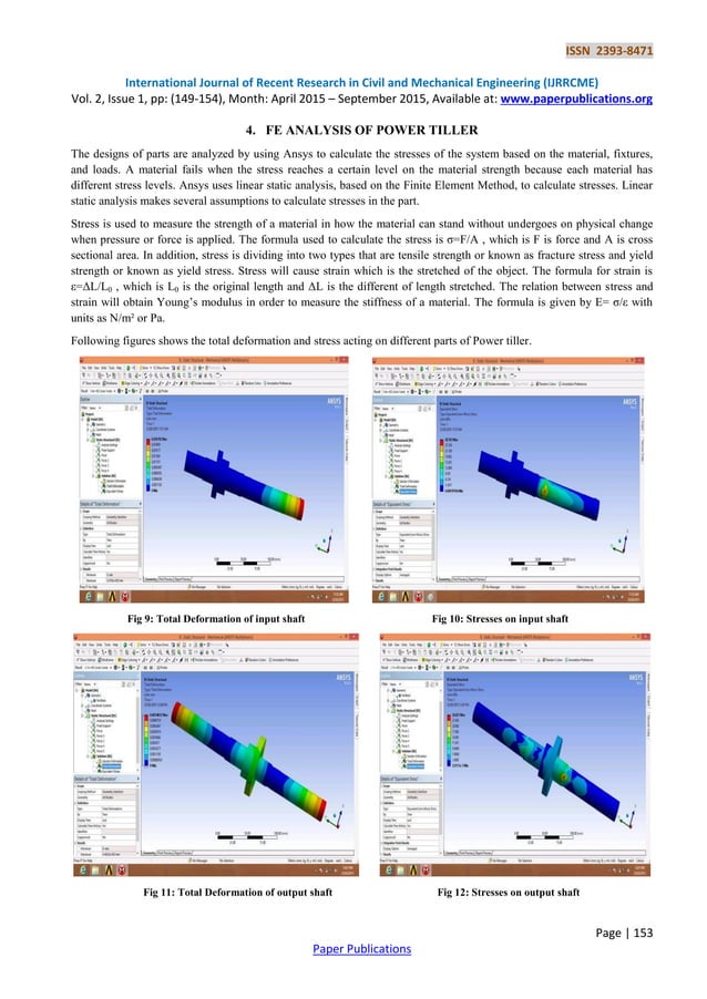 Design, Development and Operation of 3.5HP Power Tiller | PDF