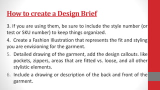 what is fashion design brief and its importance | PPTX