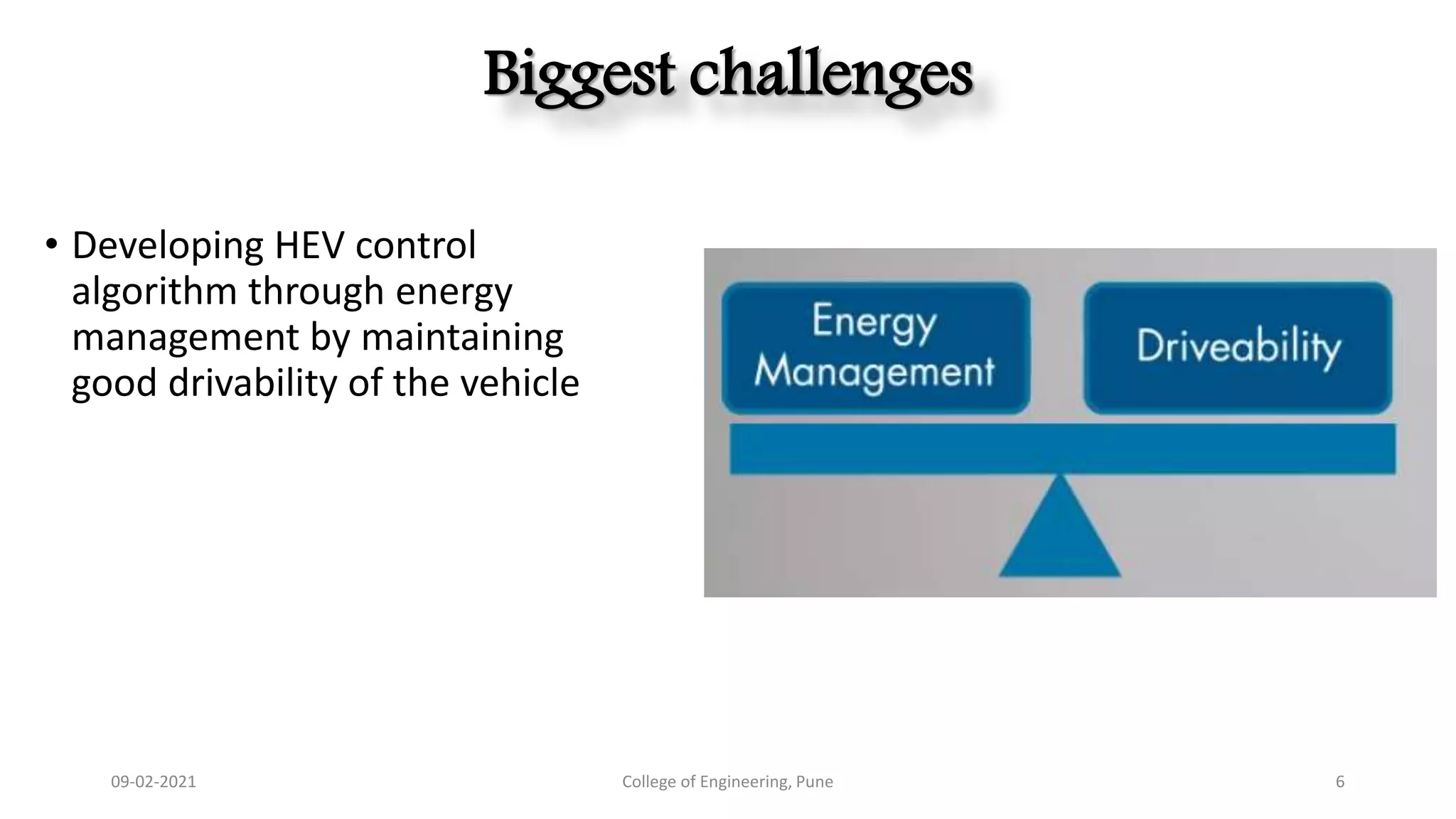 Design & Development of Energy management strategies for the ...