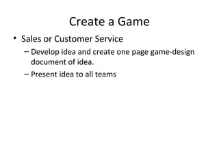 Creating a Game Design Document | PPT