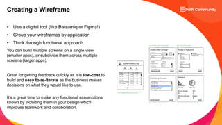 Design Dynamics: Elevating UiPath Apps with UX Wireframes | PPT