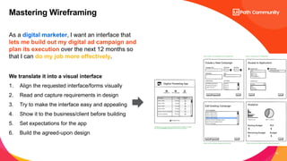 Design Dynamics: Elevating UiPath Apps with UX Wireframes | PPT
