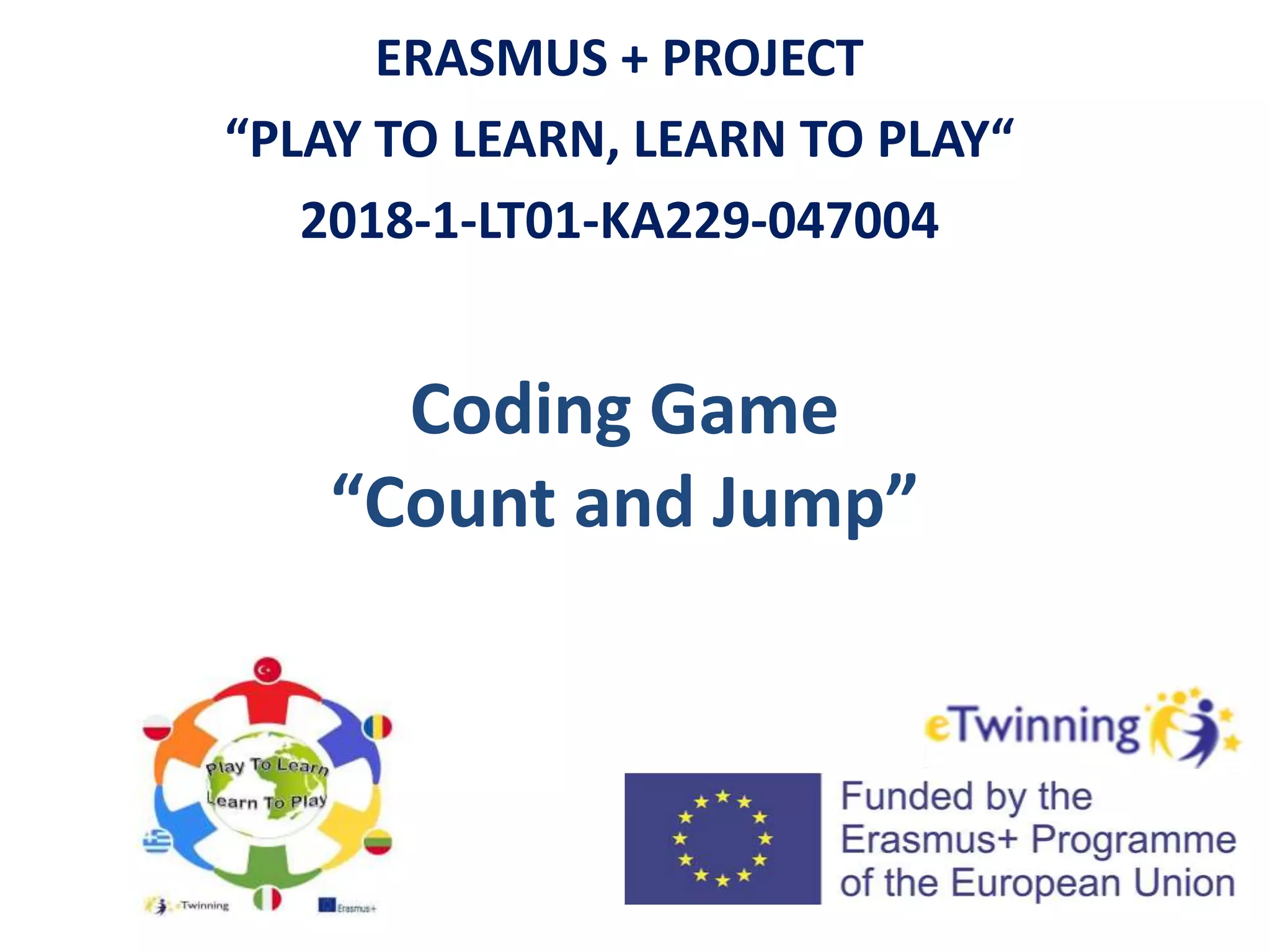 Coding game: "Count and Jump" | PPTX