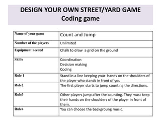 Coding game: "Count and Jump" | PPTX