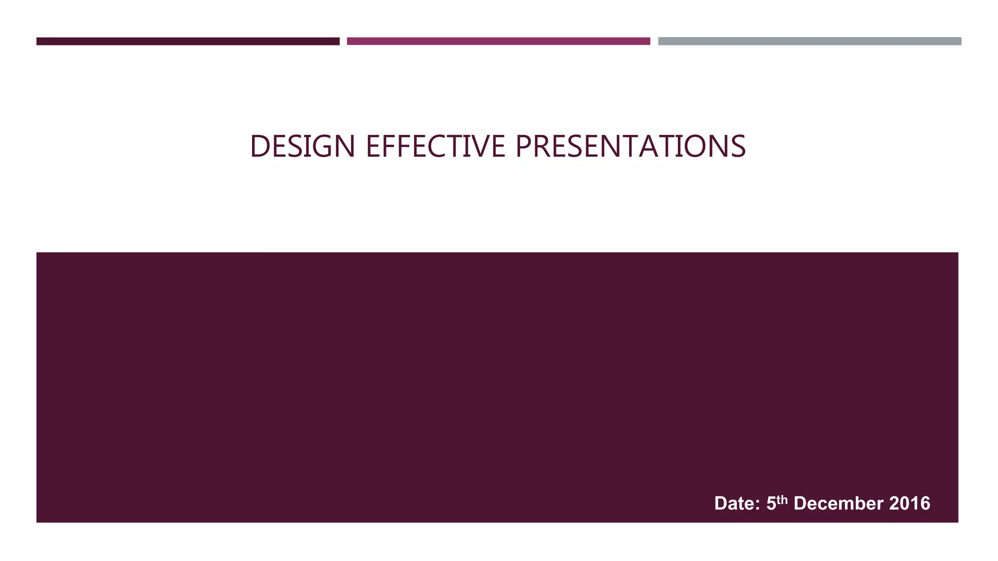 Design effective presentations | PPTX | Desktop Publishing | Computer ...