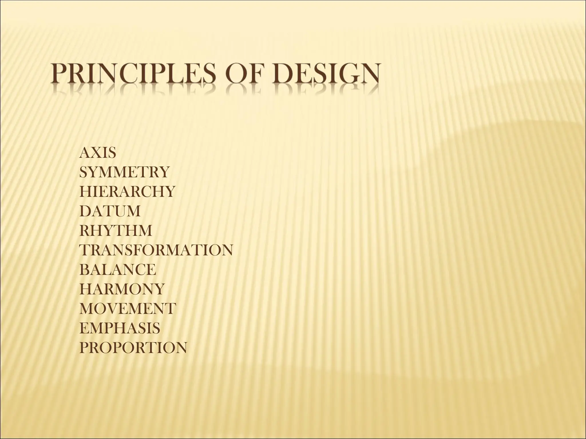 DESIGN ELEMENTS AND PRINCIPLES for Arch students.ppt