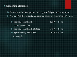 Design elements of airport taxiway | PPTX
