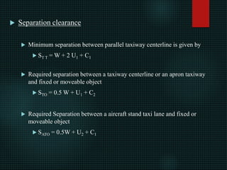 Design elements of airport taxiway | PPTX