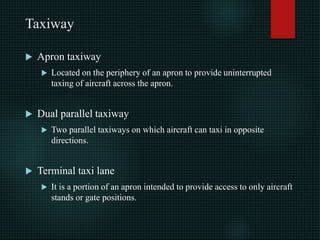 Design elements of airport taxiway | PPTX