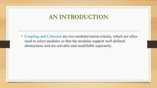 Design engineering cohesion by dinesh | PPT