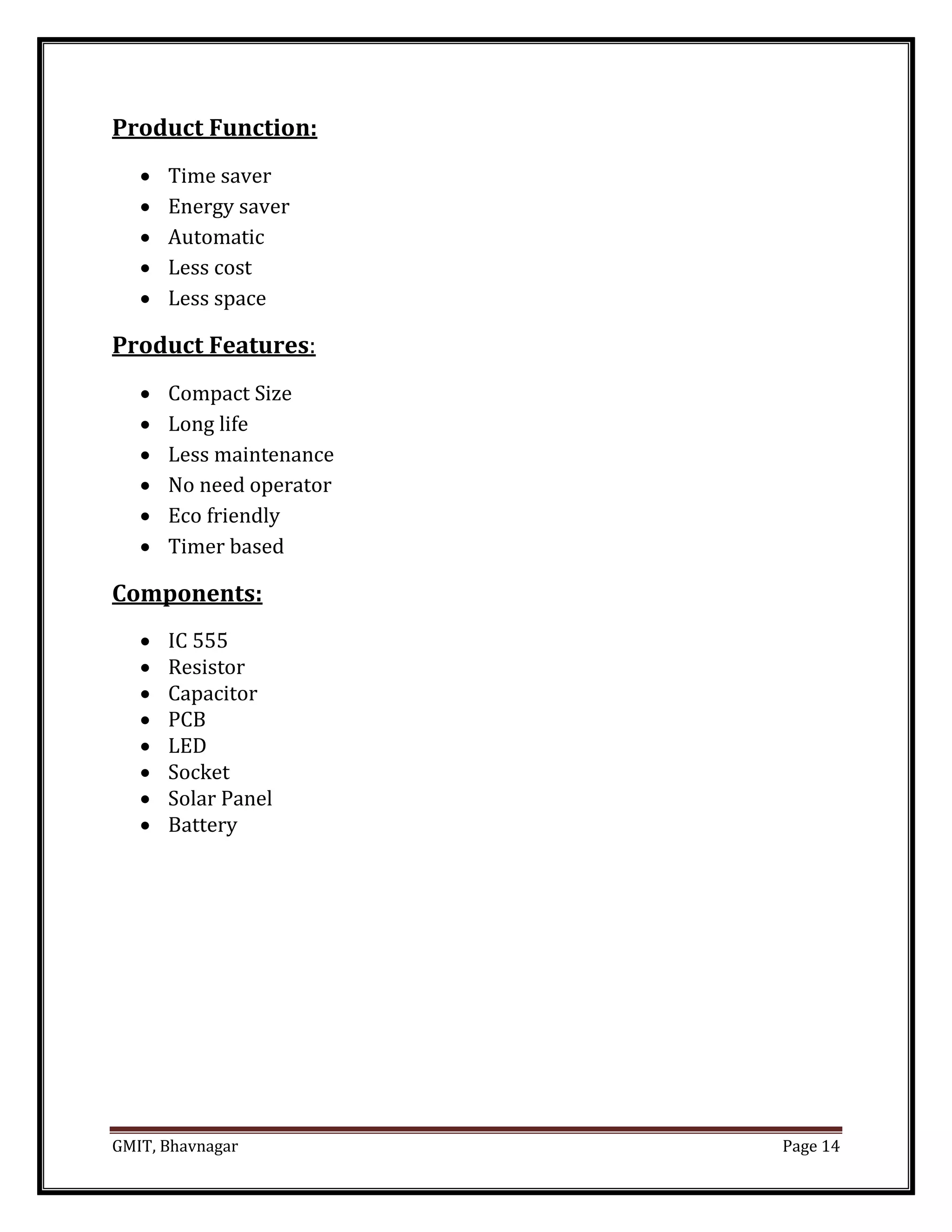 Design engineering report | PDF
