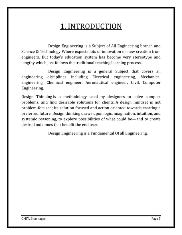 Design engineering report | PDF