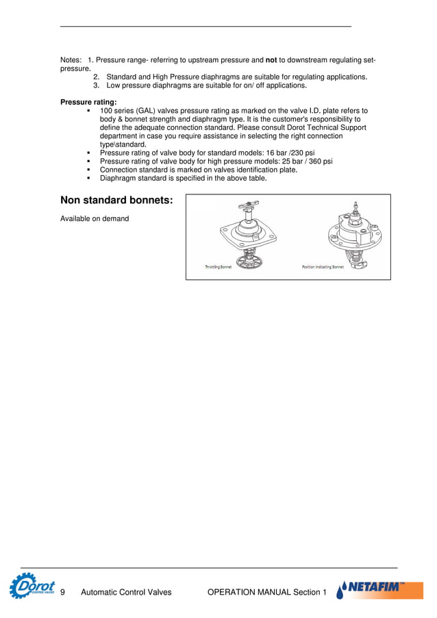 Designer and operator manual dorot | PDF | Physics | Science