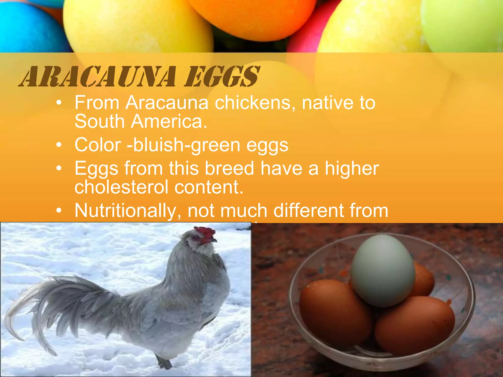 Designer and specialty eggs | PPTX