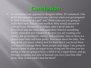 Designer babies | PPT