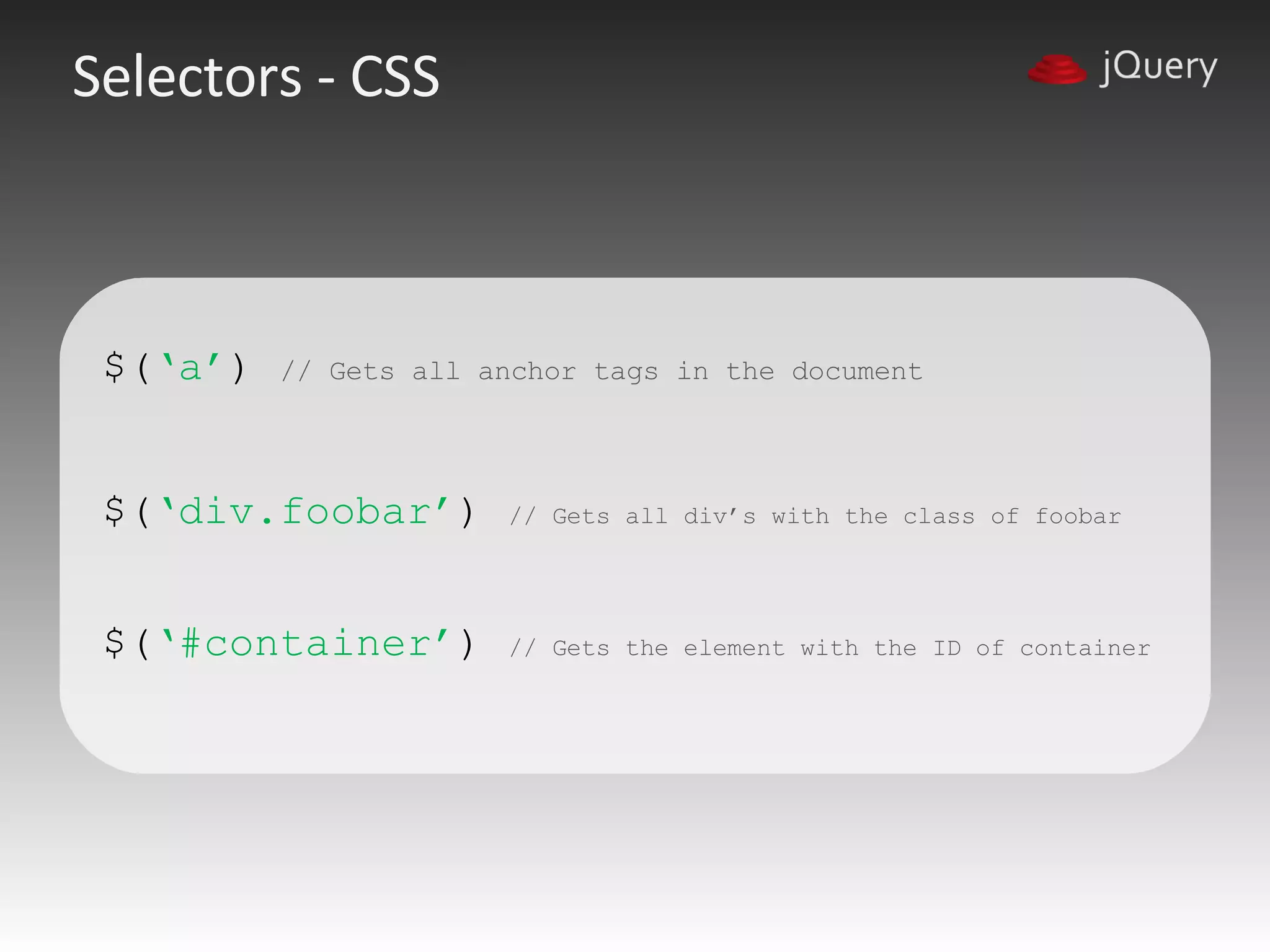 Designers Guide To jQuery | PPT
