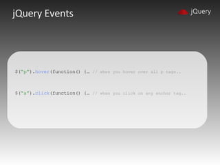 Designers Guide To jQuery | PPT