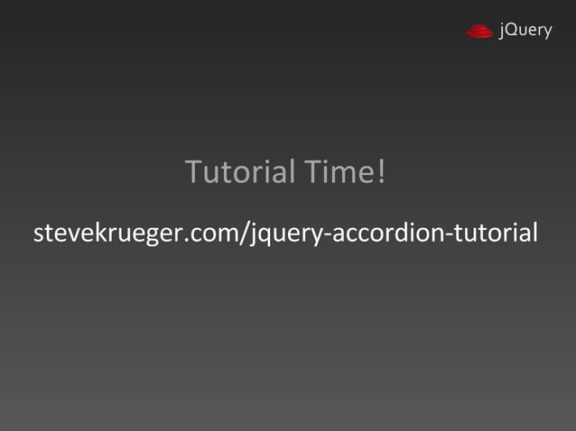 Designers Guide To jQuery | PPT