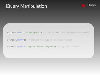 Designers Guide To jQuery | PPT