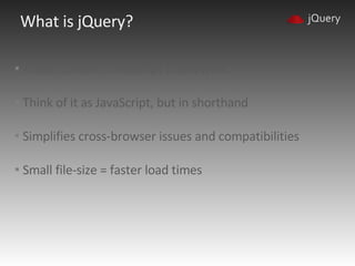 Designers Guide To jQuery | PPT