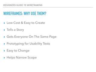 Designers Guide To Wireframing | PPT