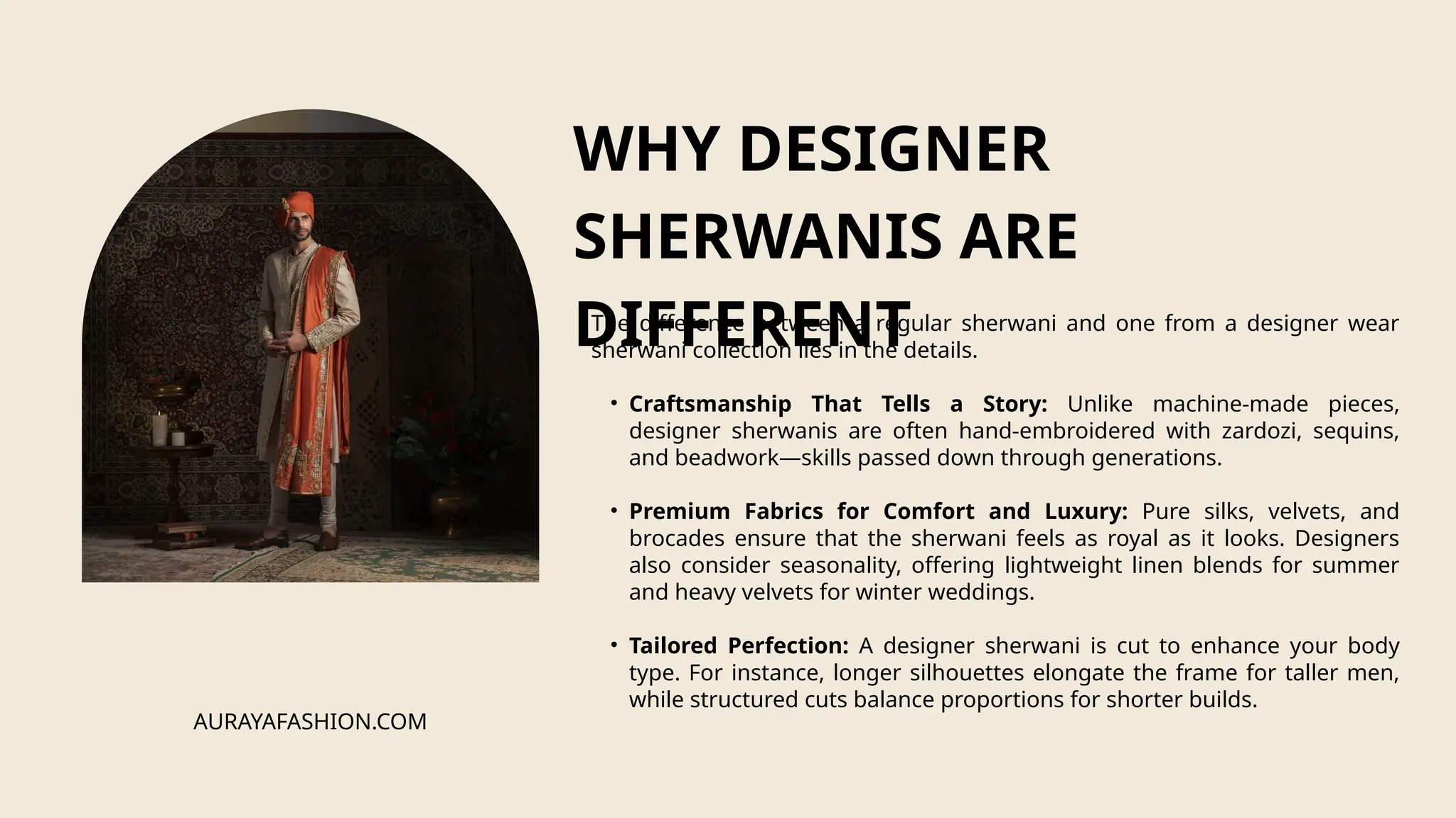Designer Sherwanis 2025 Elevating Men’s Fashion with Timeless Appeal.pptx