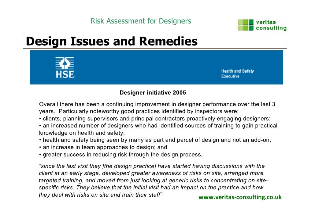 Designers Risk Assessment