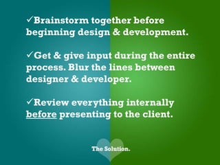 Designer vs Developer | PPT