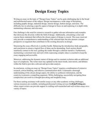 Design Essay Topics.pdf